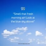 75 Most Beautiful Blue Sky Quotes To Brighten Your Day