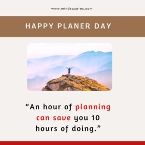 45 BEST National Planner Day Quotes, Wishes & Messages