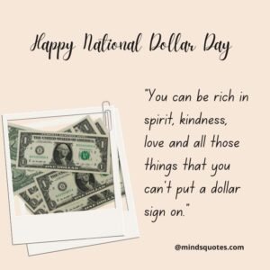 42+ Famous National Dollar Day Quotes, Wishes & Messages