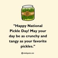 50 National Pickle Day Quotes, Wishes, Messages & Captions